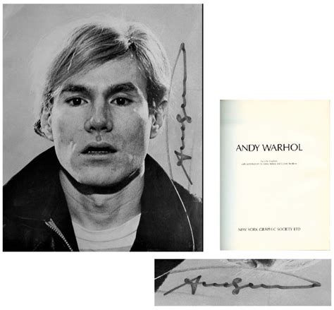 Andy Warhol Andy Warhol” Signed Exhibition Catalogue Complete