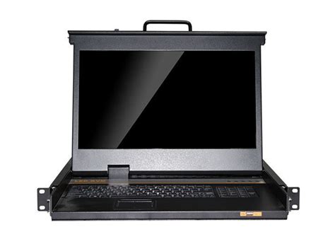 AL V P PORT PS USB VGA Single Rail LCD KVM Console Drawer ANGUSTOS USA