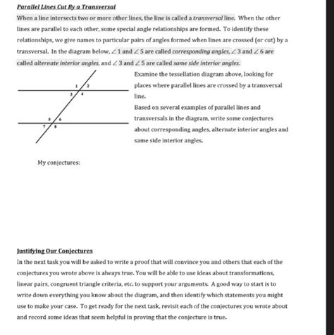 Solved Parallel Lines Cut By A Transversal When A Line Chegg