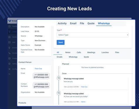 Krayin Crm Whatsapp Integration Auto Lead Generation Webkul