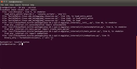 Pip Invalid Syntax Error In RHEL