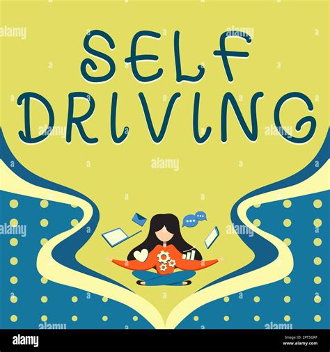 Text Caption Presenting Self Driving Business Idea Autonomous Vehicle Ability To Navigate