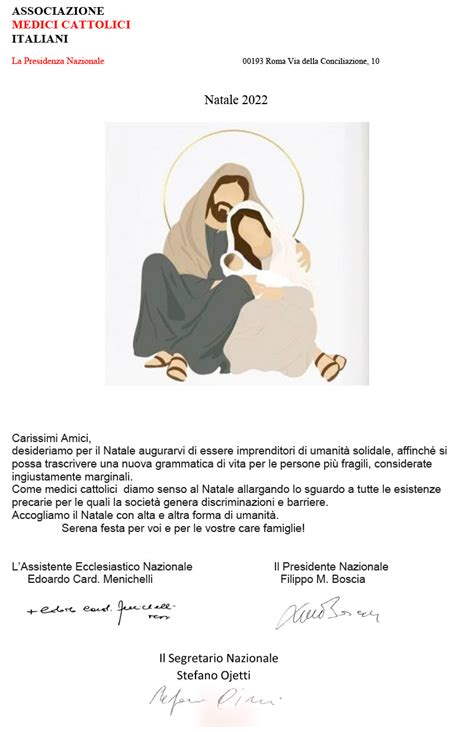 Auguri Di Natale 2022 Amci Associazione Medici Cattolici Italiani