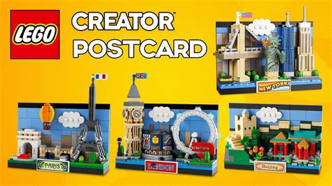 All Lego® Creator Postcards 2022 4in1 1019 Pcs Step By Step Building