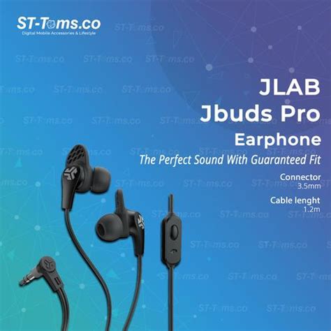 Jual Jlab Jbuds Pro Signature Earphone Wired Black Jakarta Utara St Toms Co Tokopedia