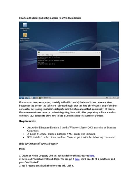 how to add a linux pdf linux active directory