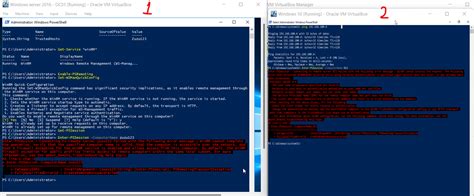 Virtualbox Powershell Entering Pssession Failed Super User