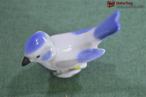 Купить Статуэтка фарфоровая Снегирь синица птица Фарфор Роспись Дулево СССР 2 цены фото