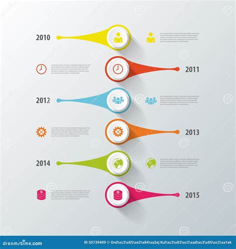 Infographic Timeline Design Modern Template Vector Stock Vector Image 50739409