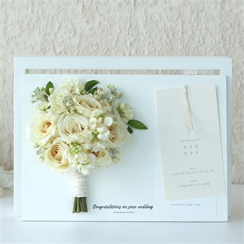 Re 부케 청첩장액자 Bouquetbouquet