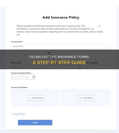 Filling Out Life Insurance Forms A Step By Step Guide Shunins