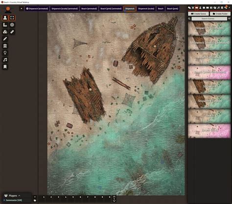 Beach Shipwreck From Angela Maps New Map Pack Module For Fvtt R Foundryvtt