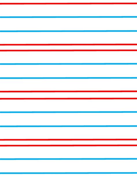 4 line writing template pdf