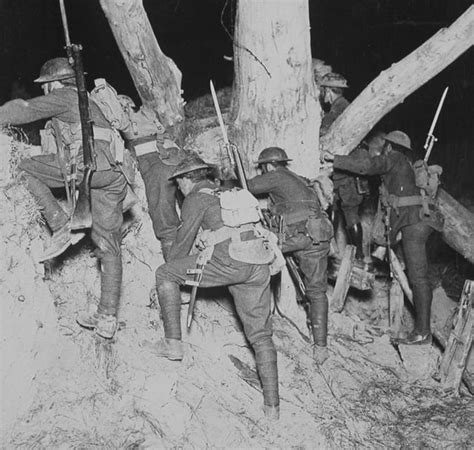 Leaving For A Night Raid At Messines Into The Darkness Of No Mans Land