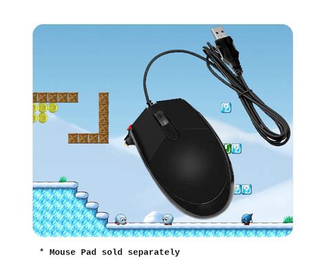 Traditional 3 Button Usb Optical Wired Mouse With Scroll Wheel Tpe 3btmous