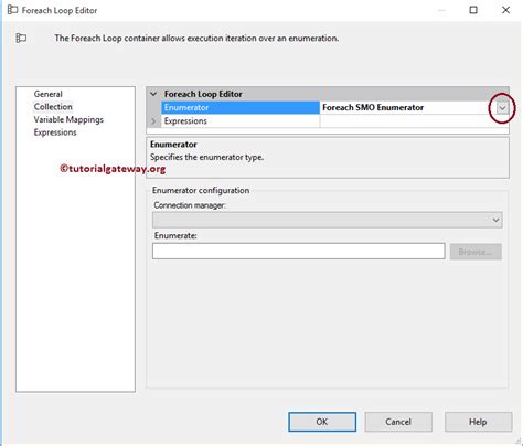 Ssis Foreach Loop Smo Enumerator