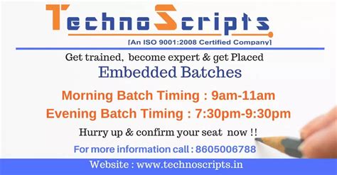 Technoscripts Embedded System Training Institute Home