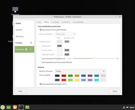 How To Disable The Transparent Terminal Background In Linux Mint