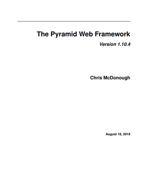 Cursos De Python The Pyramid Web Framework