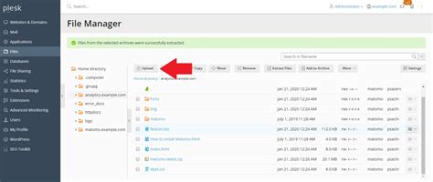 How Do I Install Matomo With Plesk FAQ Installation Matomo Analytics Platform