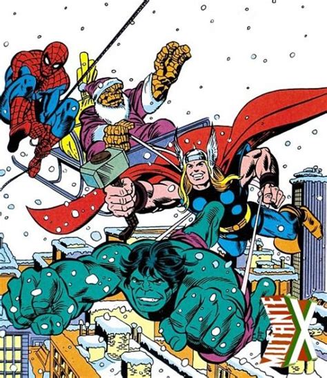 Artverso Christmas Comics Comic Books Art Marvel Superheroes
