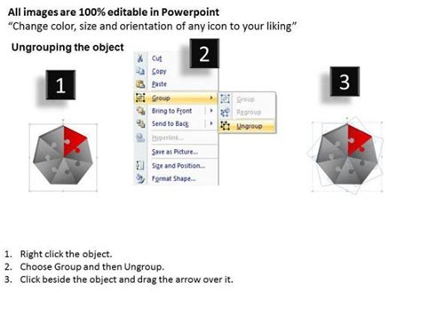 PowerPoint Design Editable Heptagon Puzzle Ppt Layout