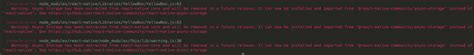 Firebase On React Native Should Import AsyncStorage From React Native