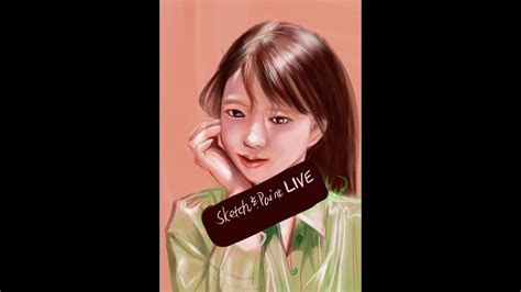 스케치 채색 과정 라이브 그림그리기에 집중하기 때문에 채팅에 응답 잘 못해요 하지만 채팅 감사합니다 Youtube