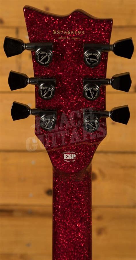 ESP E II Eclipse DB Red Sparkle Peach Guitars