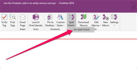 How To Disable OneNote Spell Check