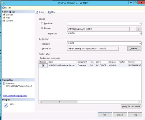Migrate VMware Update Manager Database Jordansphere