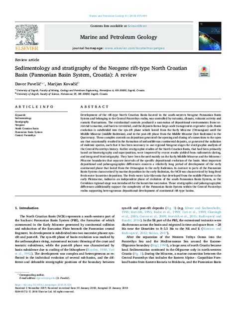 Pdf Sedimentology And Stratigraphy Of The Neogene Rift Type North