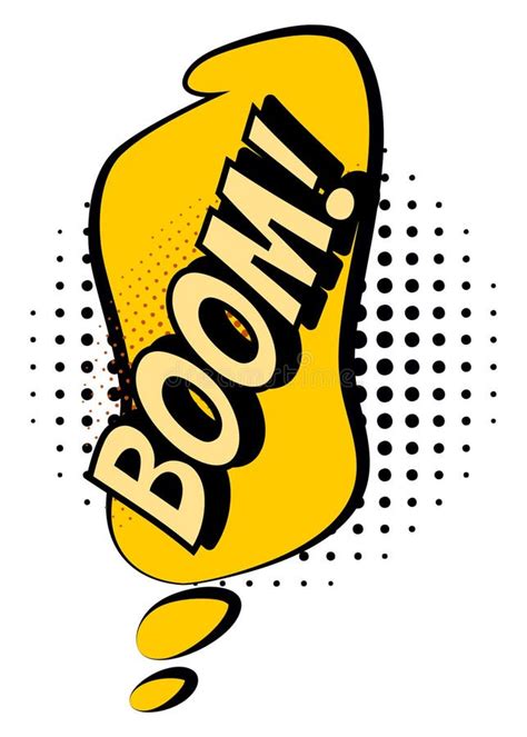 Comic Colored Hand Drawn Speech Bubble Retro Cartoon Sticker Funny Design Vector Item