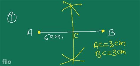 Draw A Line Segment PQ Of Length Cm Bisect It And Measure The Lengt