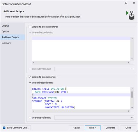 Populating Database