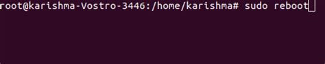 Linux Reboot Command Javatpoint