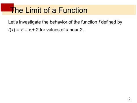 Lecture 4 The Limit Of A Function Ppt Lecture 4 The Limit Of A Function Ppt