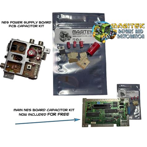 NES Power Supply And Main Board PCB Capacitor Kit Etsy