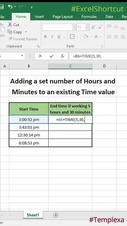 Effortless Time Manipulation In Excel Add Hours And Minutes Like A Pro Ytshorts