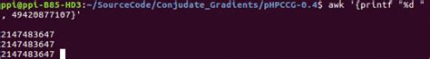 Bash Awk Printf D 49420877107 Print The Wrong Number