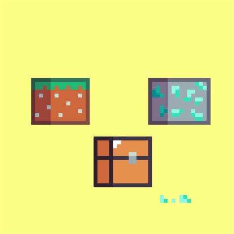 Some Minecraft Blocks R Pixelart