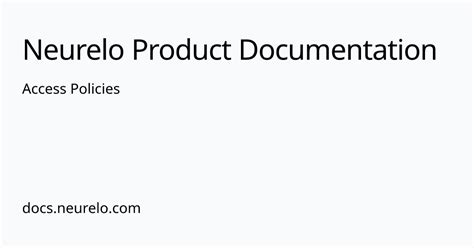 Neurelo On Linkedin 🆕introducing Fine Grained Policy Controls Giving You The Ability To