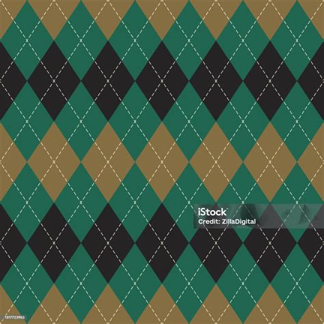 블랙 그린 골드 브라운의 아가일 패턴 배경 봄 가을 겨울 양말 스웨터 점퍼 선물 종이 다른 현대 종이 또는 섬유 프린트를위한