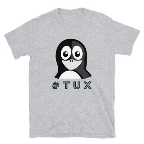 Linux Tux Programmer Engineer Hacker Penguin Mascot T Shirt Etsy