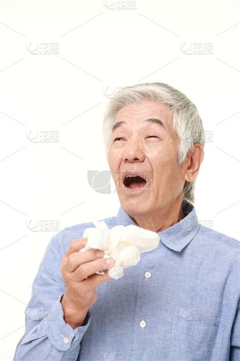 纸巾 日本人 男人 老年人 平衡折角灯 窦炎 枯草热 手帕 老年男人 仅日本人