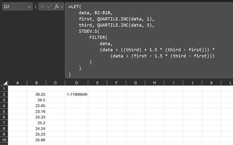 Excel Standard Deviation Removing Outliers Rexcel