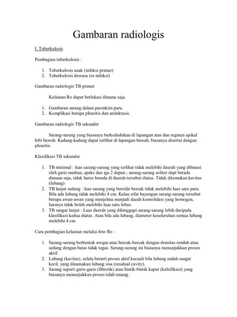 Gambaran Radiologis Pdf Ilmu Sosial