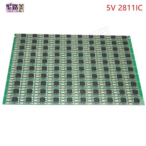 100pcs Pack Dc5v Ws2811 Ic Led Circuit Board Pcb Ws2811 Led Rgb Pixel Module Ic 12mm Led Chip