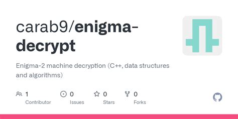 github carab9 enigma decrypt enigma 2 machine decryption c data