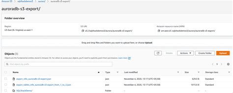 Export Amazon Aurora Mysql Or Amazon Rds Snapshots To Aws S3 Buckets